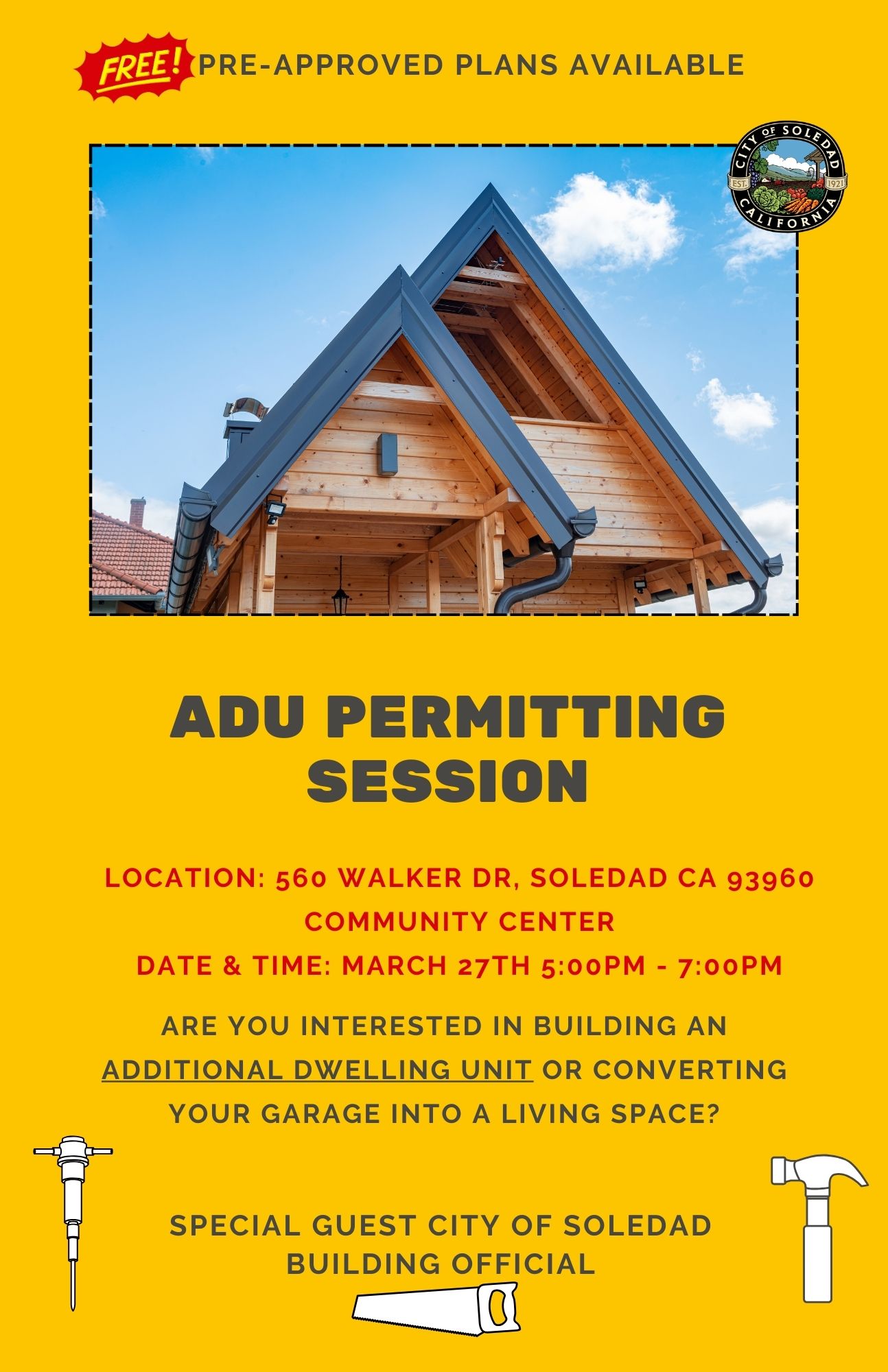 ADU Permitting Session - City of Soledad