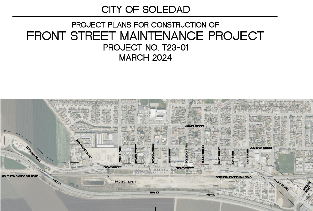 City of Soledad to make Improvements on Front Street - City of Soledad
