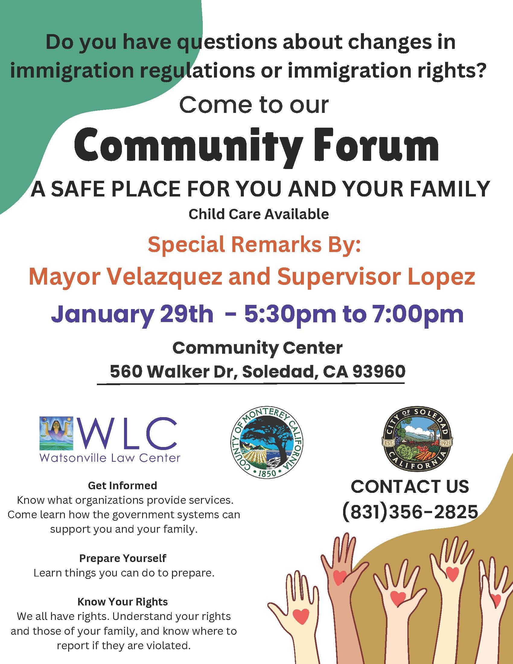 Immigration Know Your Rights Workshop - City of Soledad